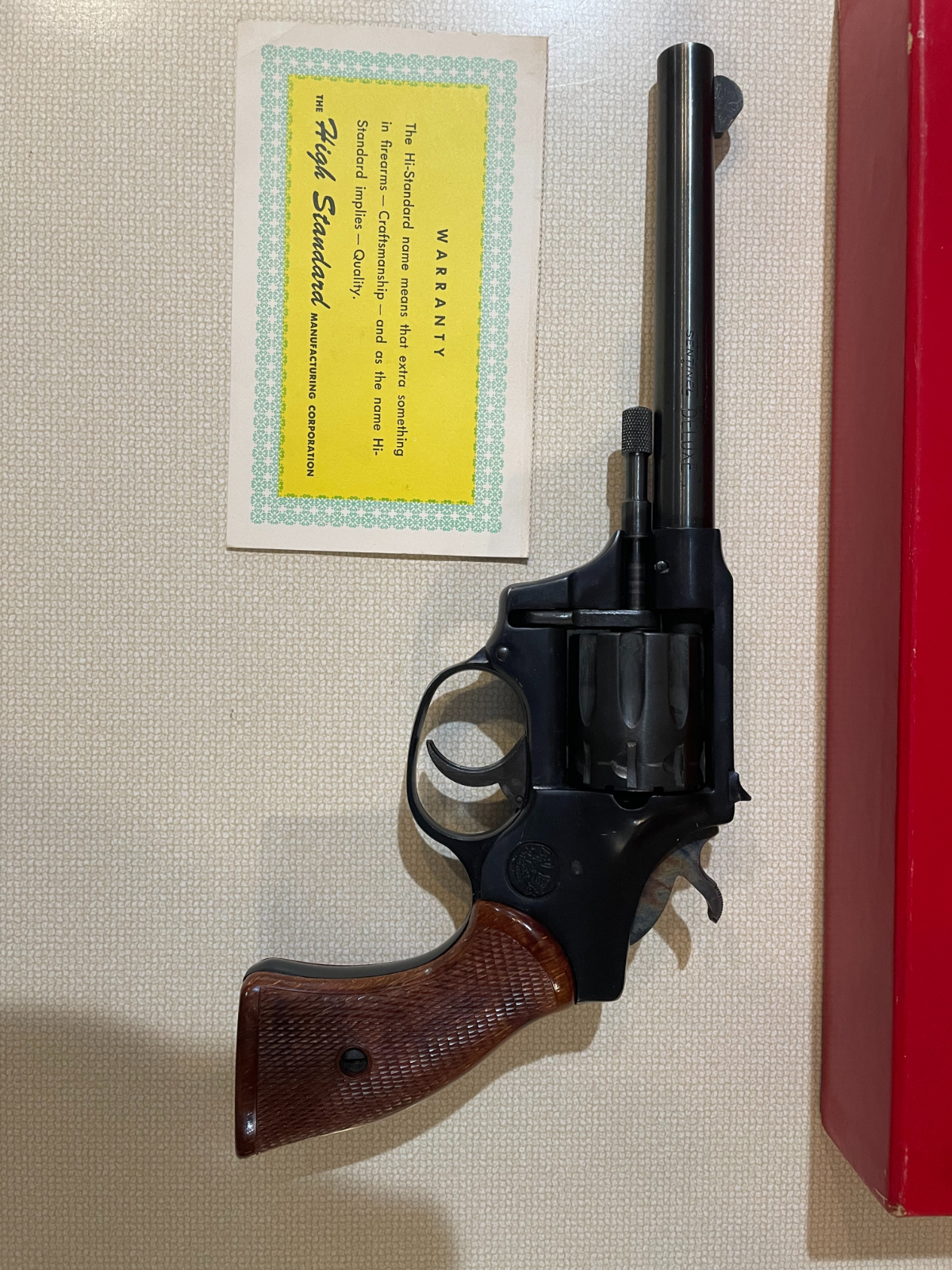 High Standard Hi-Standard Sentinel Deluxe .22 Caliber Long Rifle, Nine ...