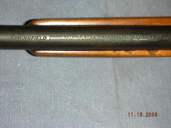 Springfield Arms Company Stevens Savage Springfield Model 56 22lr rifle