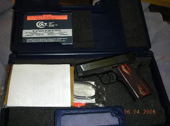 Colt 1911 Series 90 New Agent Sub Compact 45 Acp For Sale at GunAuction ...