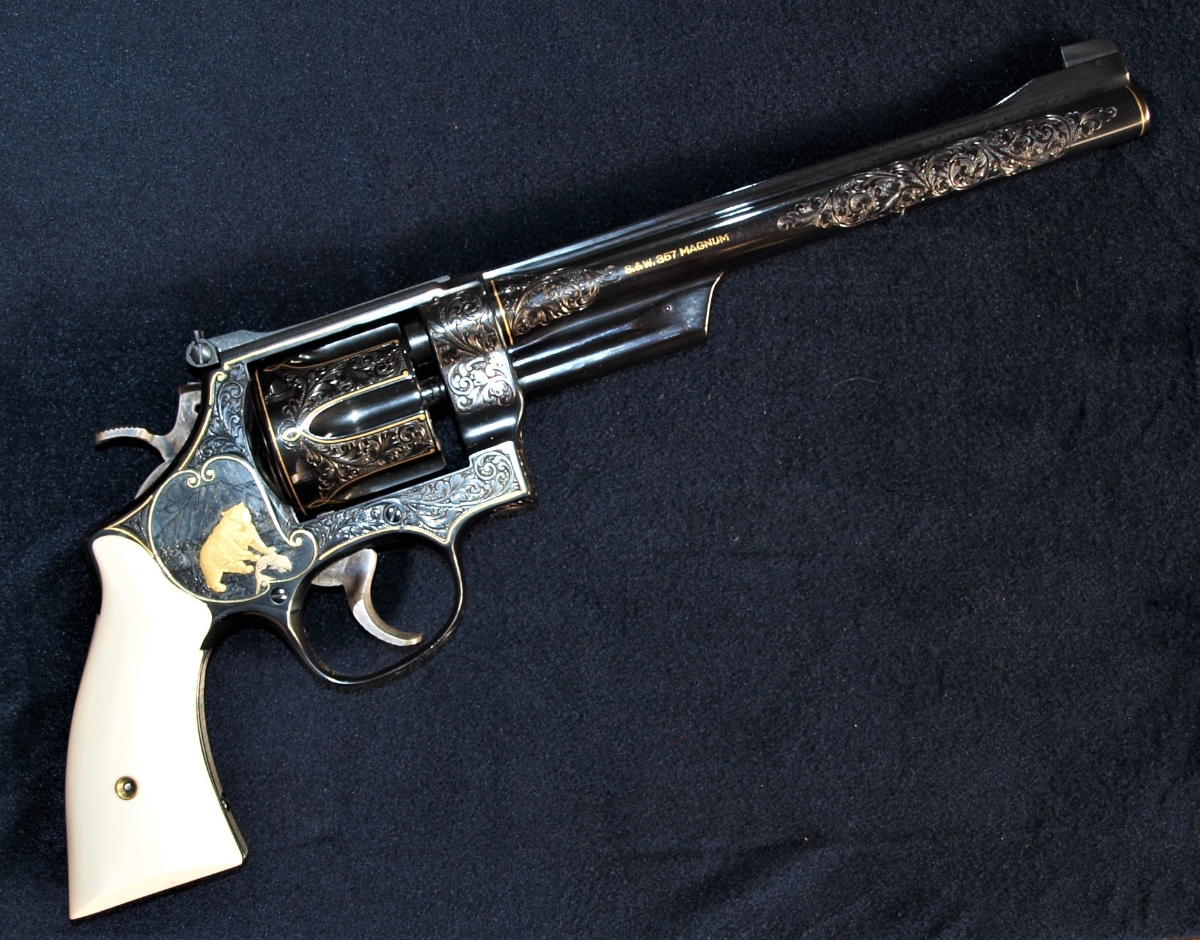 S&W Smith & Wesson Model 27-2 Angelo Bee Engraved .357 Magnum For Sale ...