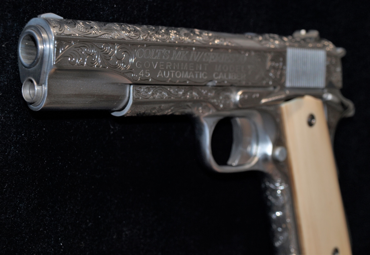 Colt'S Colt Government Series 70 Engraved .45 Acp For Sale at ...