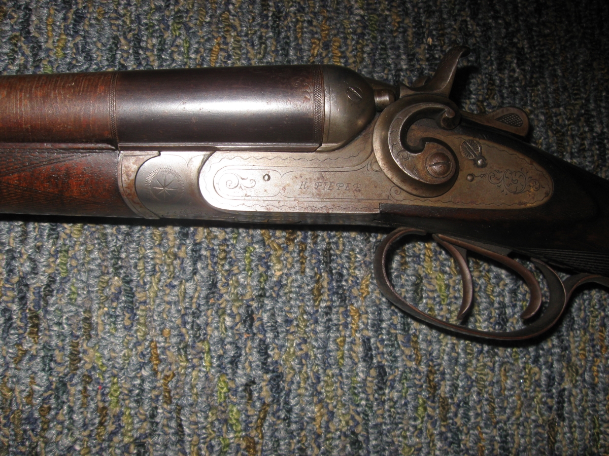 H. Pieper H Pieper 12 Ga Sxs Damascus Shotgun For Sale at GunAuction ...