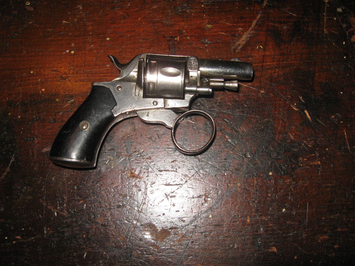 Belgian 22 Cal Revolver With Ring On The Trigger Guard .22 Lr For Sale ...