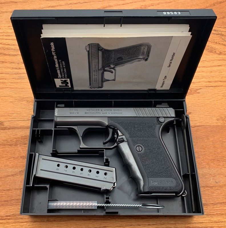 HECKLER & KOCH HK P7 M8 ORIGINAL BOX 9MM