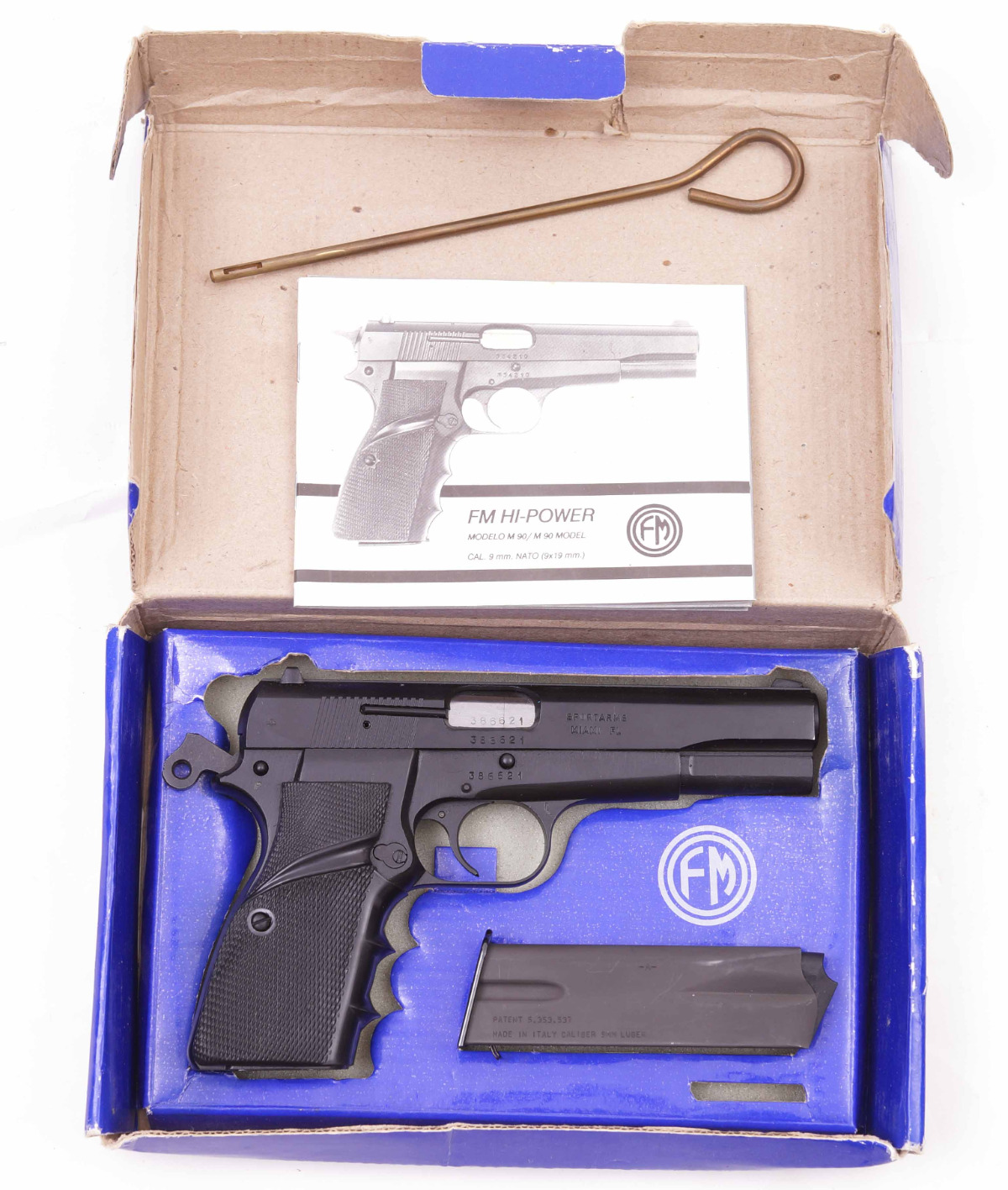 Fm Argentine Hi Power Lnib 9mm Luger For Sale at GunAuction.com - 15282099