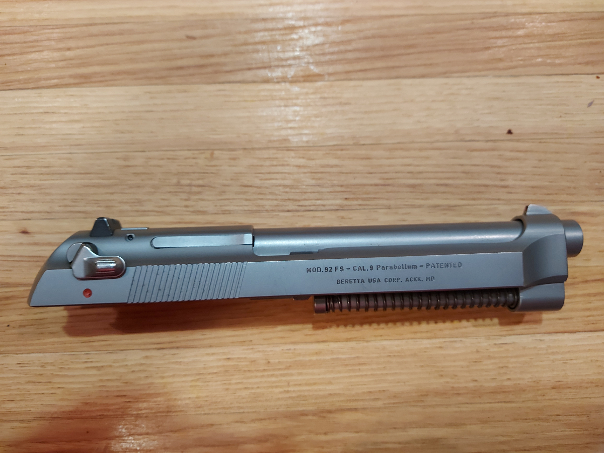 Beretta 92fs Inox Stainless Complete Slide Barrel Guide Rod Spring ...