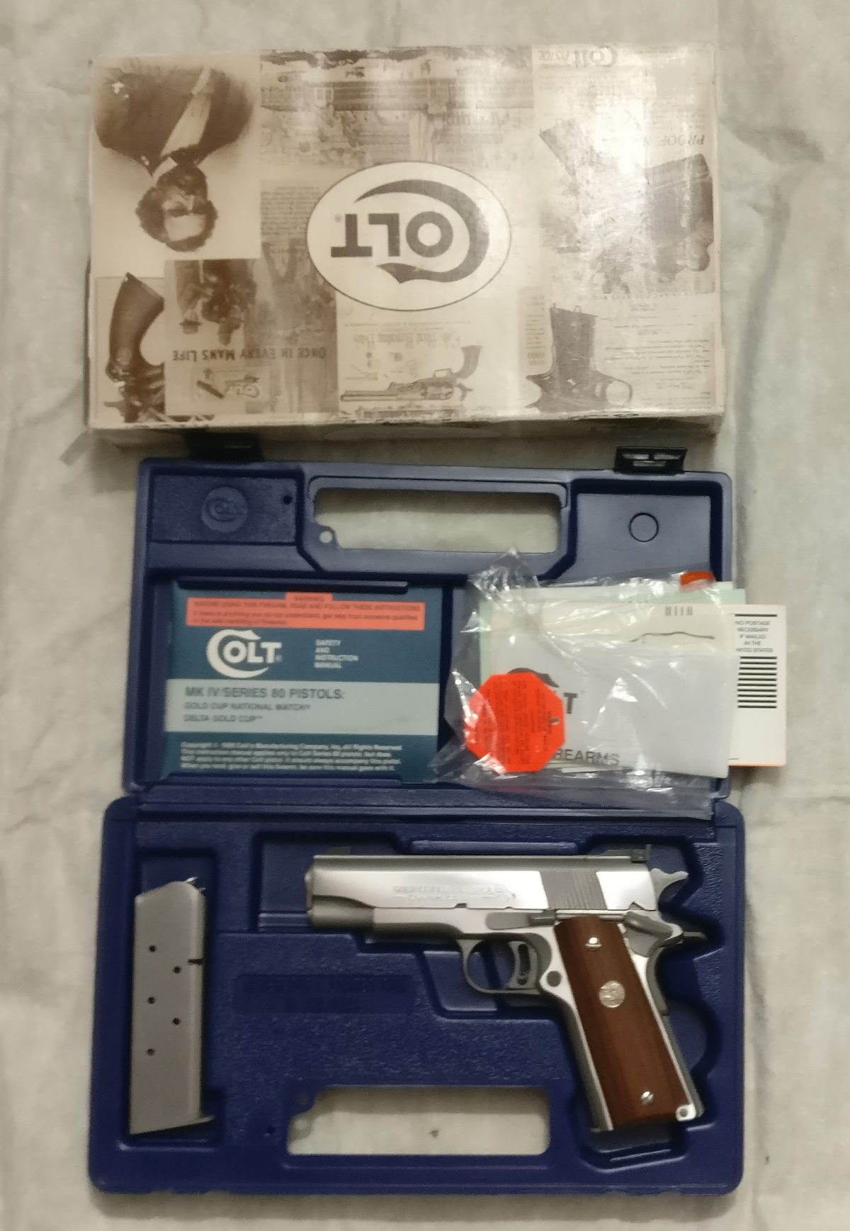 Colt Gold Cup Commander Custom Edition Stainless 1 Of 500 .45 Acp For ...