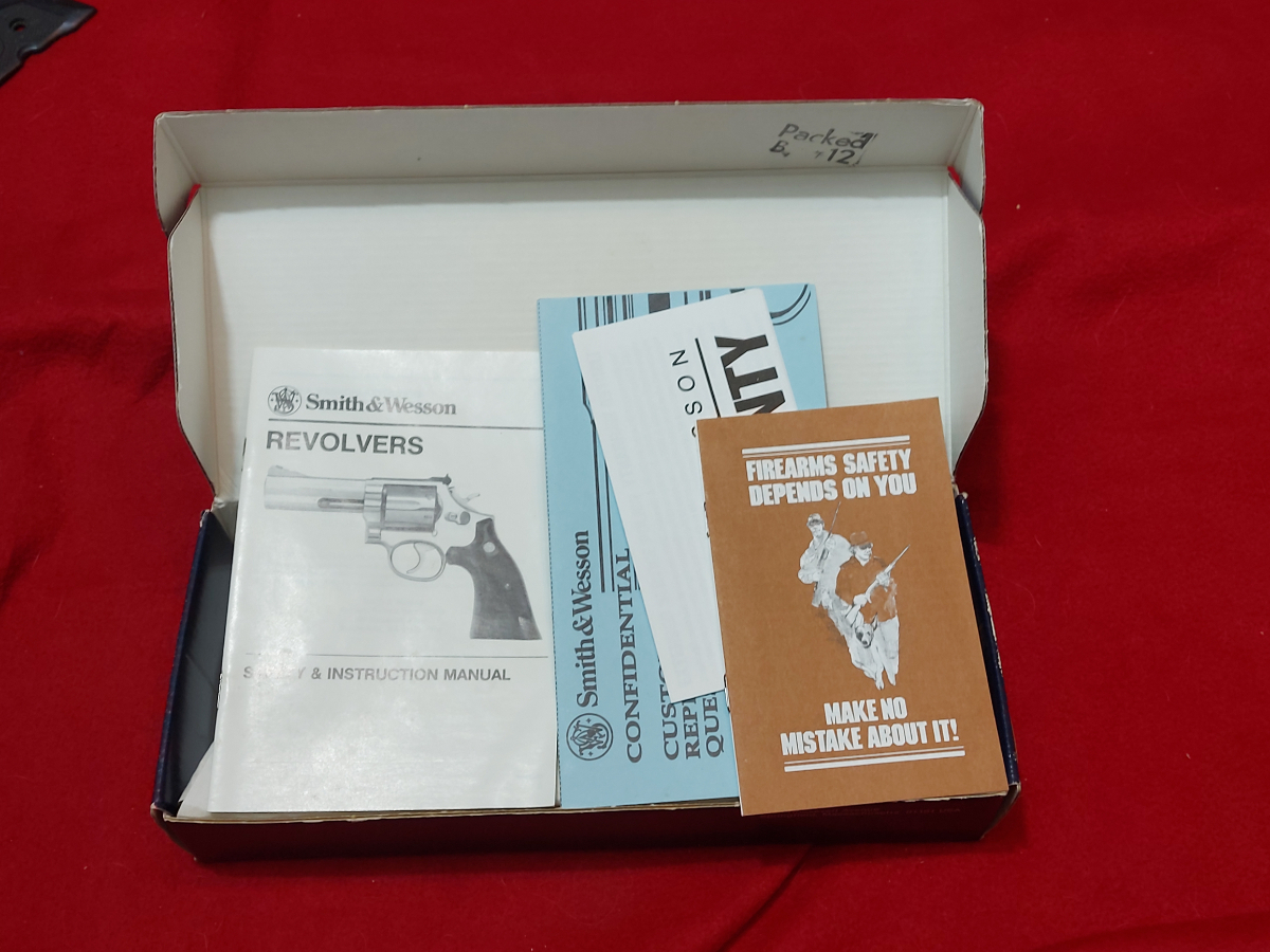 Smith & Wesson Model 442 Early Cardboard Box For Nickel Revolver .38 ...