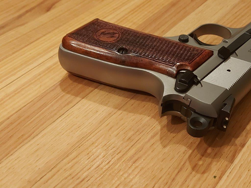 Tisas Regent Br9 Stainless Steel Browning Hi Power Clone 9mm Luger For Sale at GunAuction.com ...