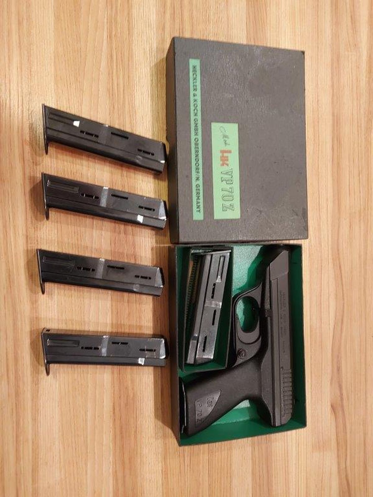 Heckler & Koch Hk H&K Vp70z 9mm Pistol With 6 Magazines 9mm Luger 9mm ...