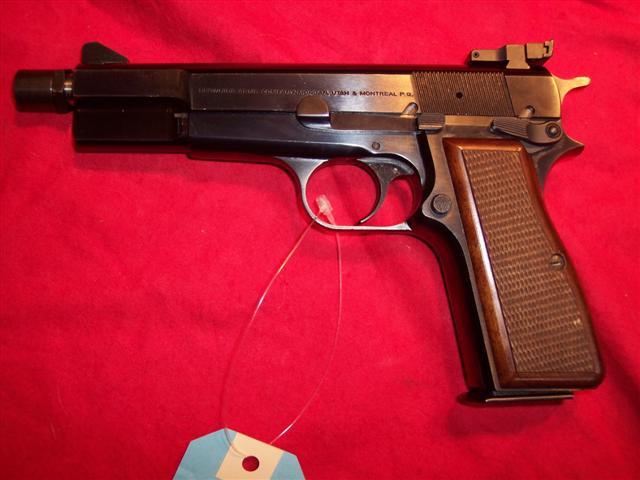 Browning Hi Power Pistol Threaded Barrel For Silencer 9mm Hi Cap, Neat ...