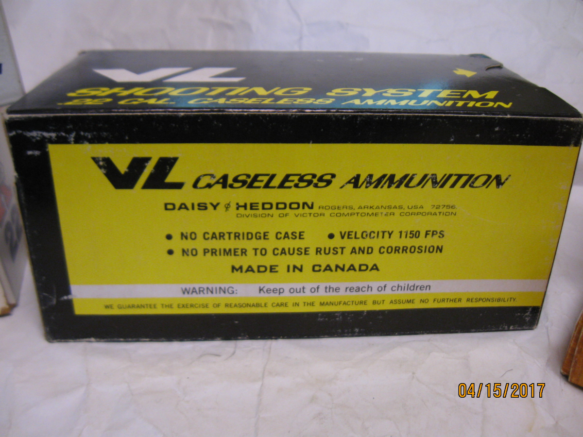 Full Brick Original Vl Daisy Caseless 22 Lr Ammo 1,000 Rounds New ...