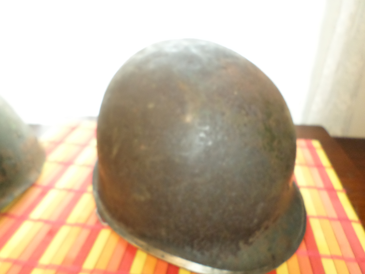 Early Wwii Usa Helmet (Front Seam) Rusted With Early Liner For Sale at ...