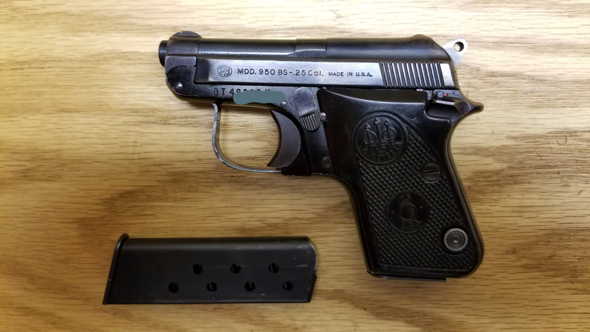 Beretta Model 950 Jetfire Blued W/ Extra Mag .25 Acp For Sale at ...