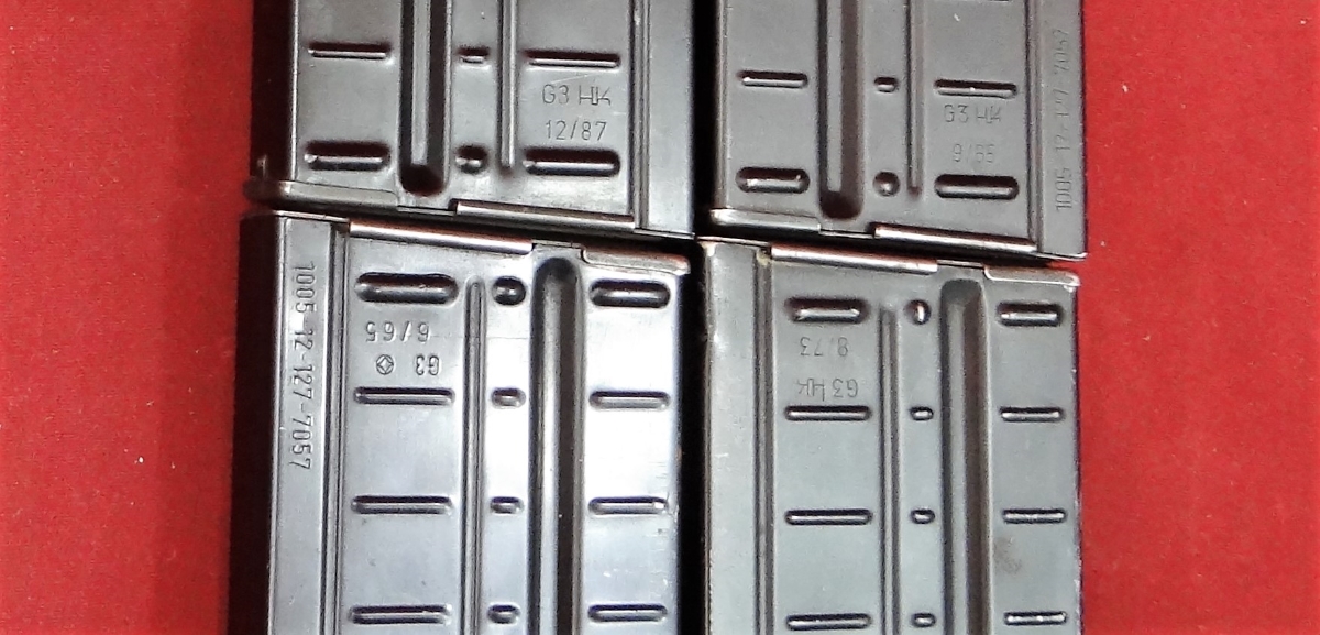 Heckler & Koch Lot of 4 HK G3/HK-91 Original Military Magazine 7.62 ...