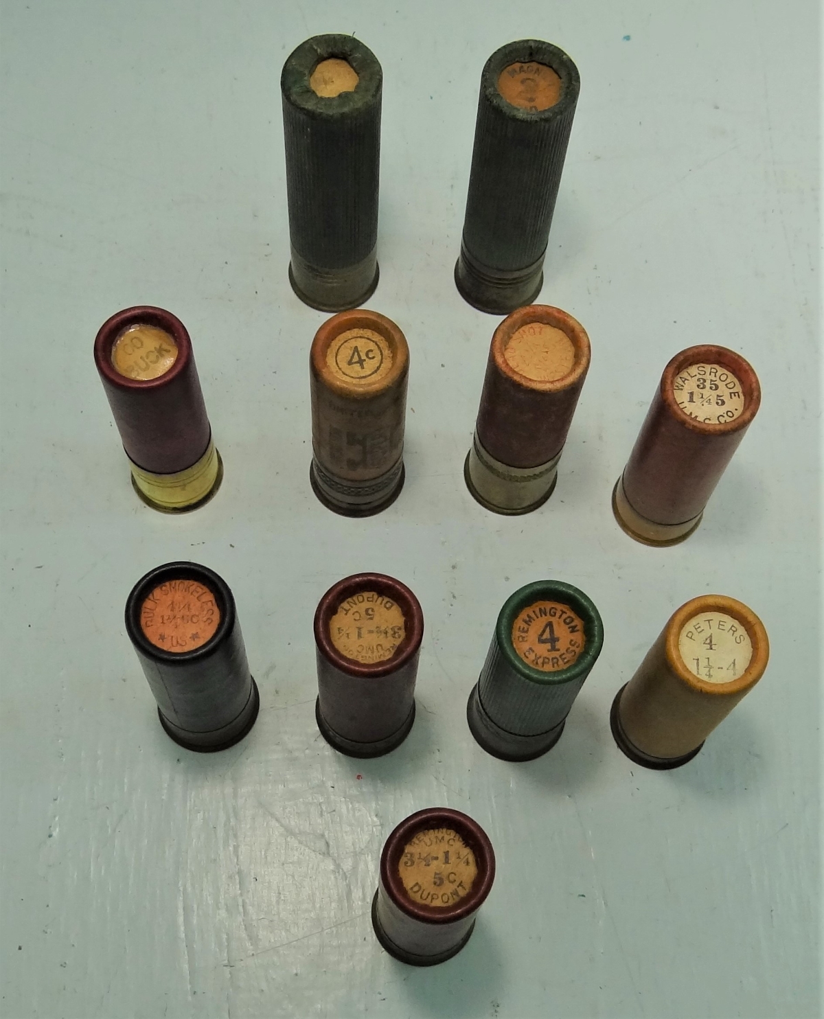 Lot Of 10 Vintage 10 Ga Shotshells, Rem/Western/Uscc/Peters Etc. 10 Ga ...