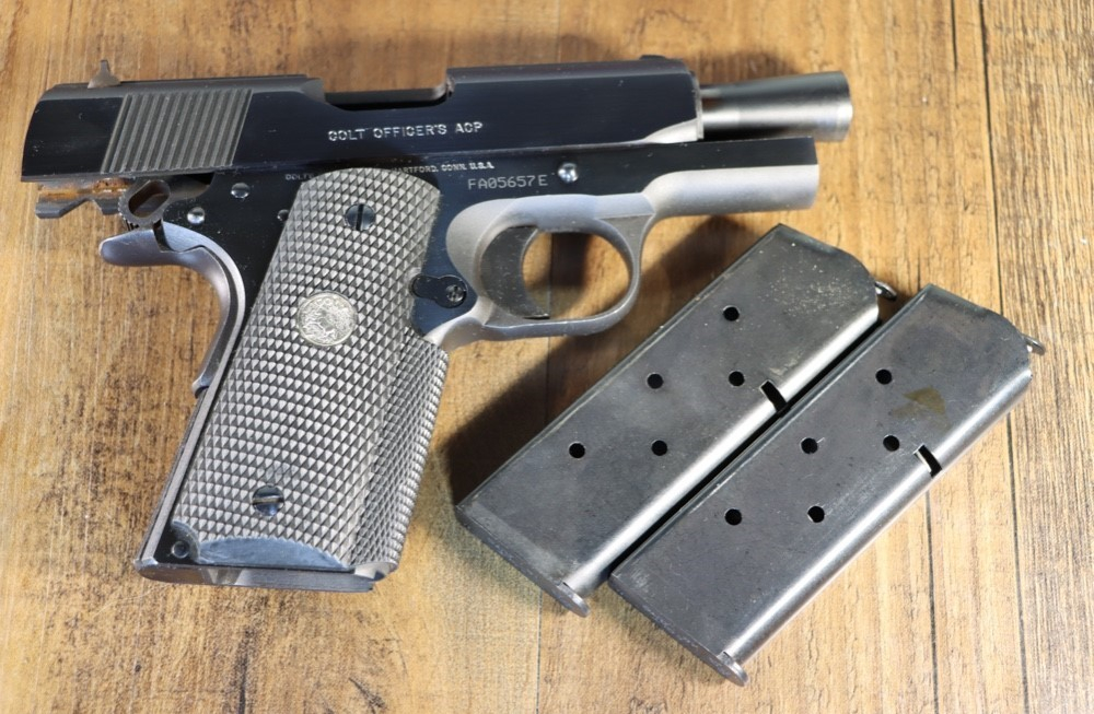 Colt Officers Model 1911 Compact Pistol .45 Acp For Sale at GunAuction ...