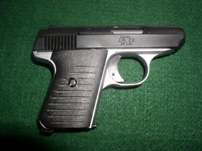 Jimenez Arms Jimenez Ja 22 .22lr Satin Chrome/Black2 Mags For Sale at ...