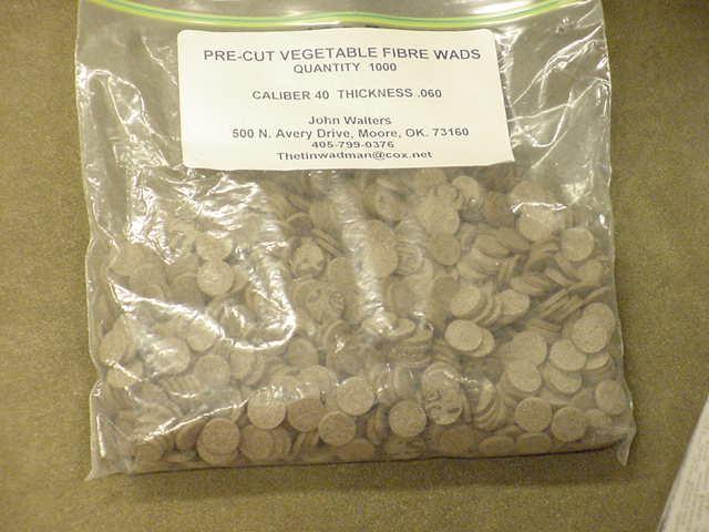 Walters Veg. Fiber Wads,Sass,Bpcr,Black Powder For Sale at GunAuction ...