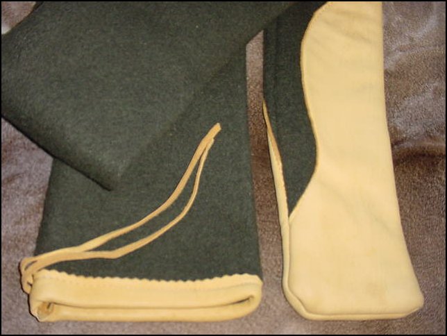 Pictures: Wool & Elk Leather Rifle Case, Black Powder - 7204137