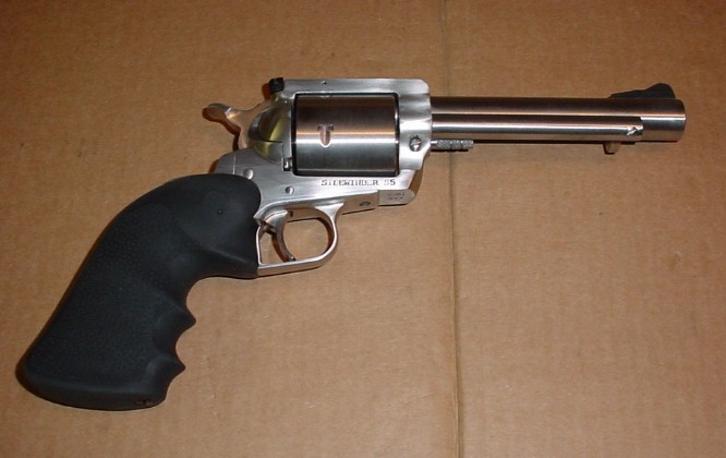 D-Max 454 Casull revolver- a real handful!