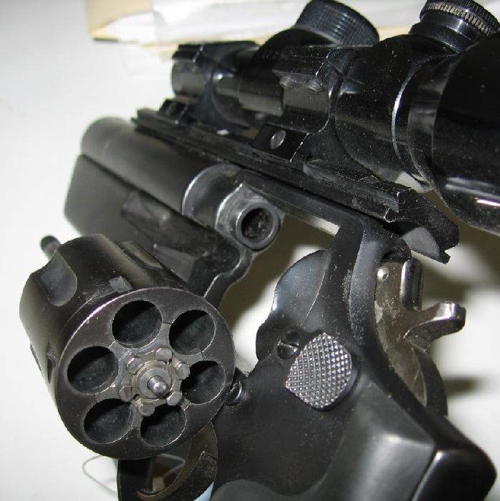 Custom S&W 10-5 Ppc Revolver Heavy Barrel .38 With Tasco 1x Red Dot No ...