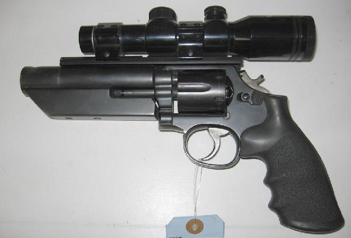 Custom S&W 10-5 Ppc Revolver Heavy Barrel .38 With Tasco 1x Red Dot No ...