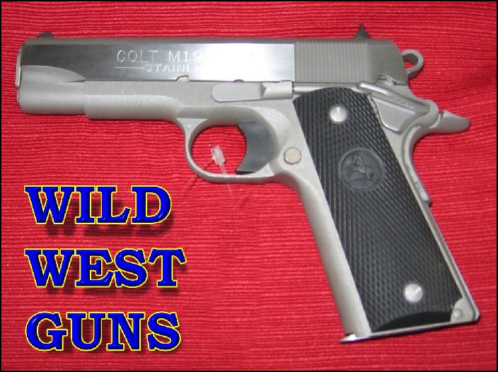 Colt EXCELLENT M1991A1 STAINLESS COMMANDER NO RESERVE