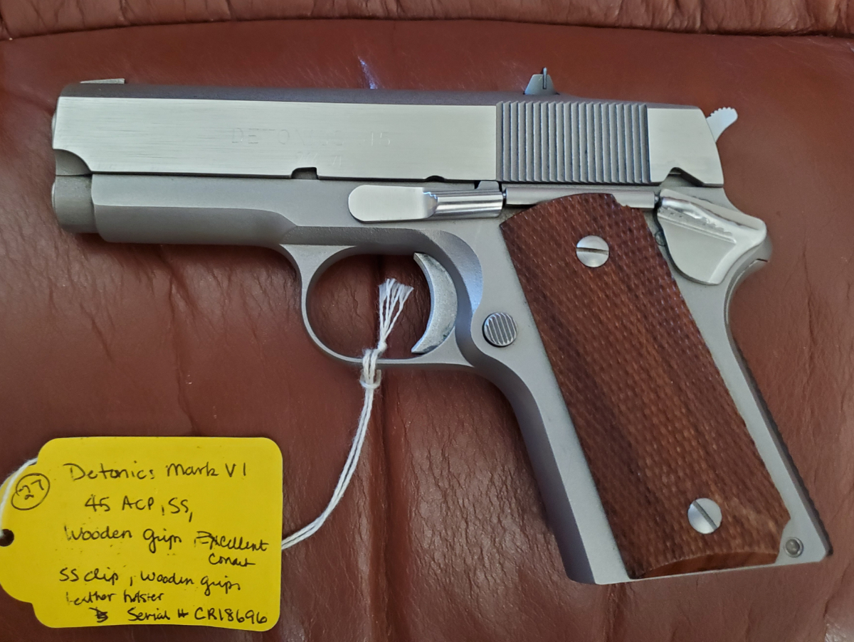 Detonics Mark Vi, 45 Acp, Stainless .45 Acp For Sale at GunAuction.com ...