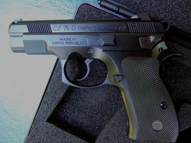 Cz 75 Compact Semi-Auto Pistol, Factory Nib,W/Decocker, 9mm, 14+1 Shot ...