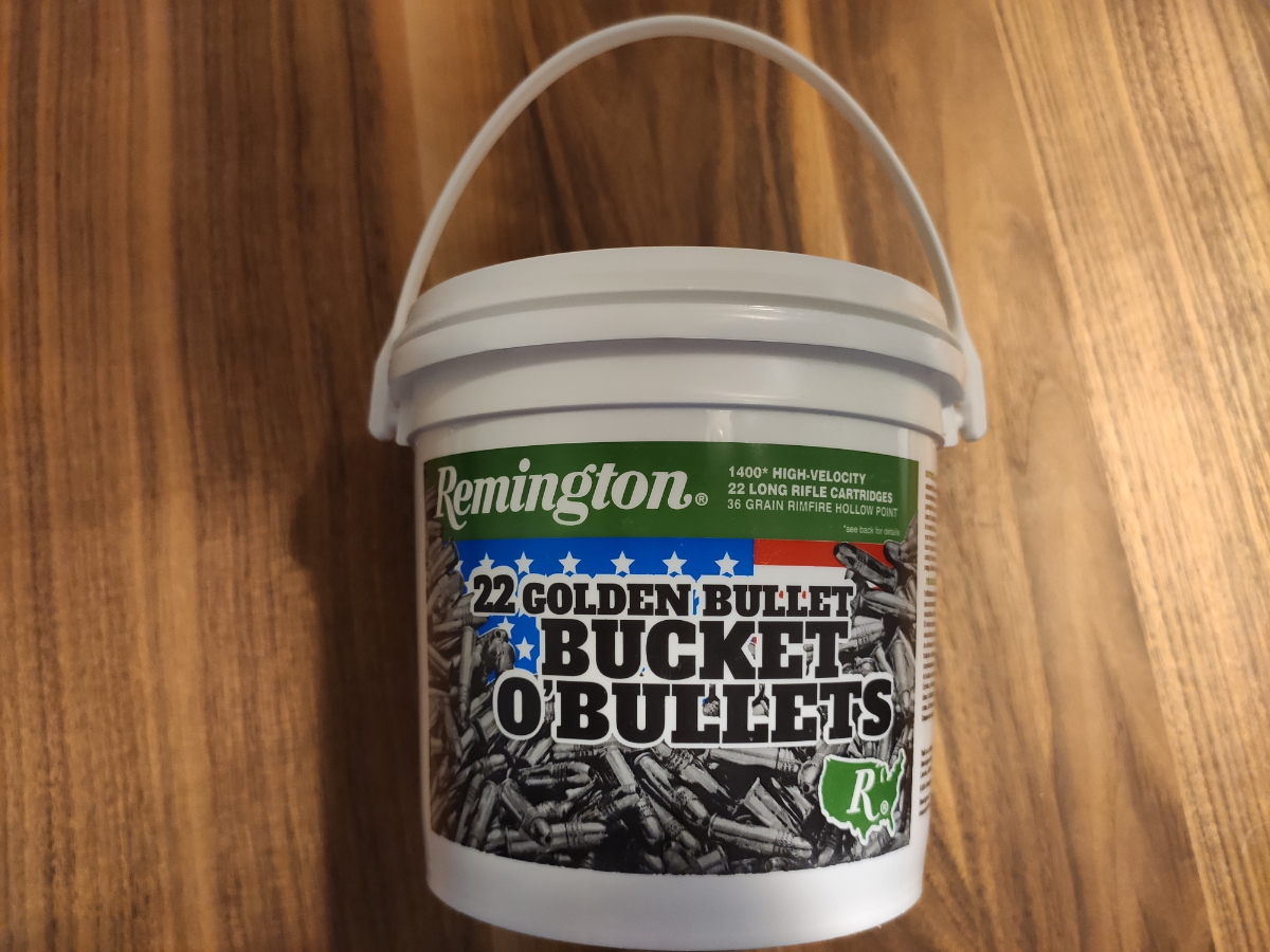 Remington Bucket O Bullets Brand New Bucket Of Bullets .22lr Ammo 1,400 ...
