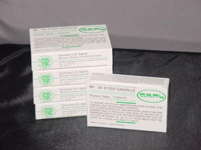 12 Gau. Rubber Slugs Non-Lethal 5 Bxs. For Sale at GunAuction.com - 9359924