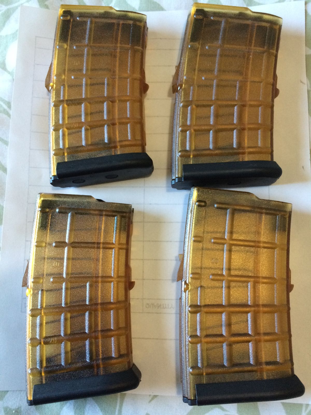 Magazines for Steyr AUG & MSAR , Lot of 4 , 20 rounds , Free Shipping