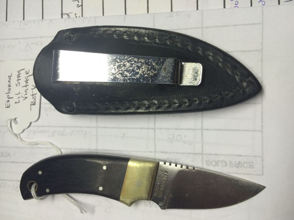 Explorer Lil Stag Boot Knife, Vintage , Japan , Pre-Owned, Free ...