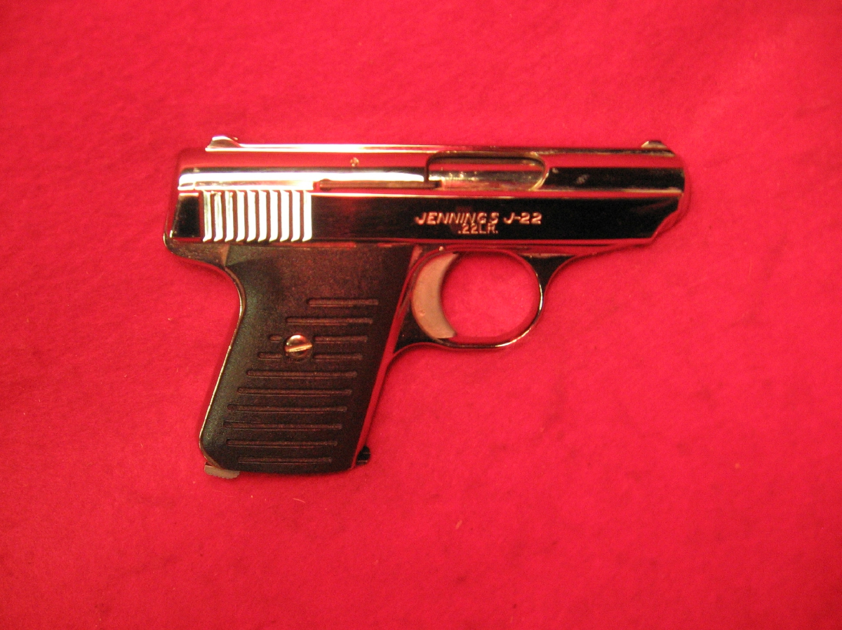 Jennings/Bryco Model J22 Caliber 22lr 2 Magazines Chrome Finish .22 Lr ...