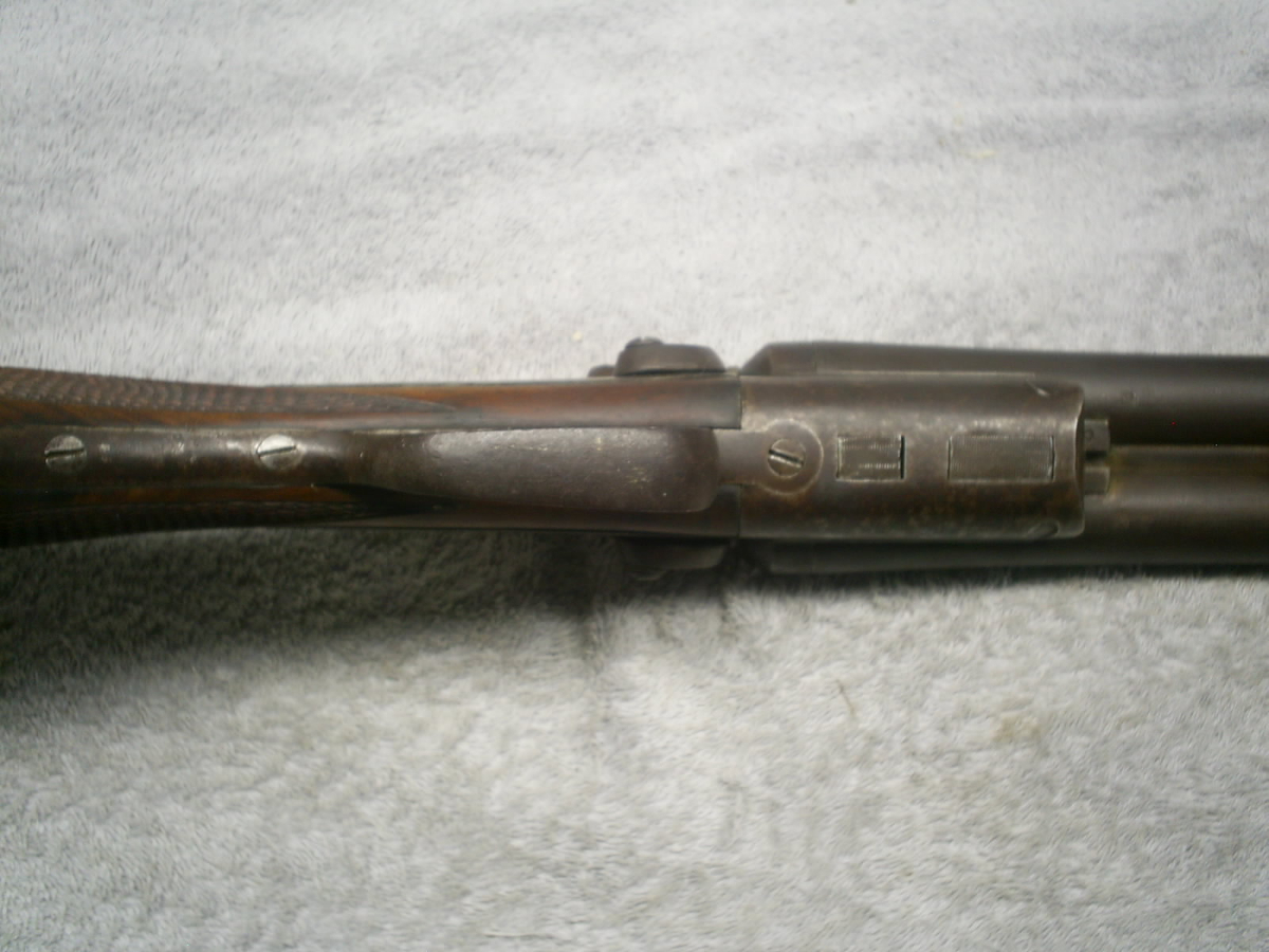Hj Sterling Double Barrel-Hammer Gun-Needs Forearm 12 Ga For Sale at ...