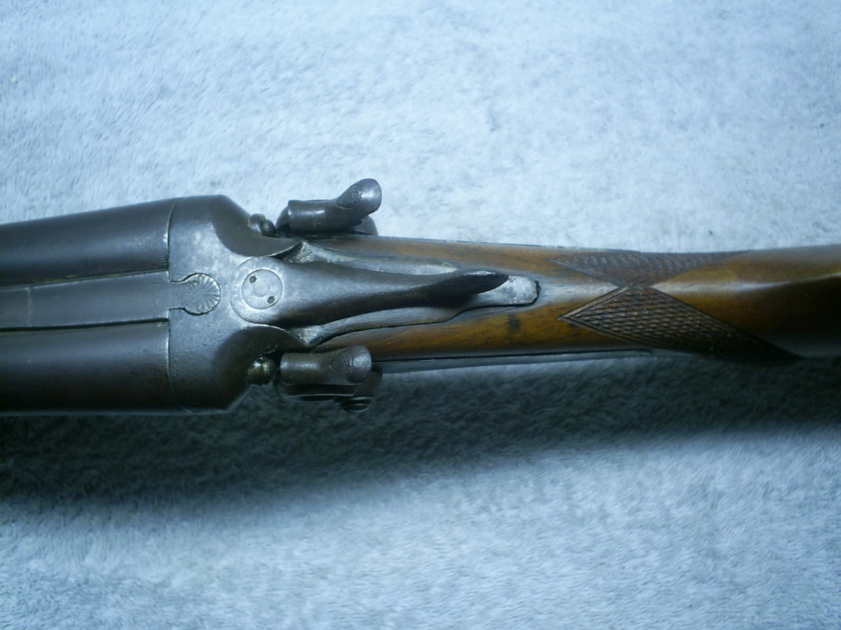 Hj Sterling Double Barrel-Hammer Gun-Needs Forearm 12 Ga For Sale at ...