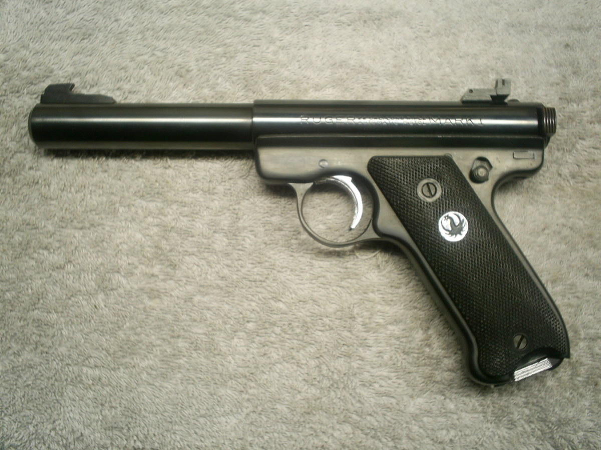 Ruger Model Mark I Bull Barrel-Blued .22 Lr For Sale at GunAuction.com ...