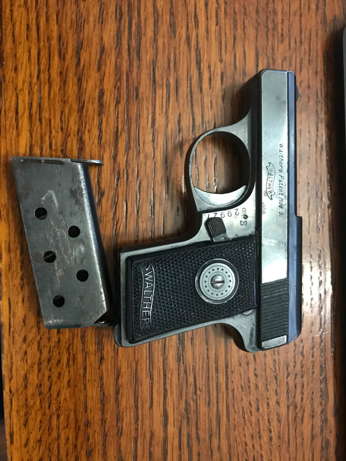 Walther Patent Mod (1921-1945) 6 Round .25 Caliber .25 Acp For Sale at ...