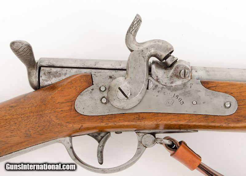 AMBERG - BAVARIAN M-1858 PODEWILS BREECH LOADING RIFLE MUSKET NO F.F.L ...