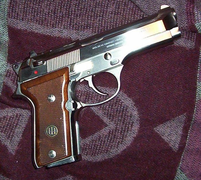 Beretta 92 Sb Compact Nickel ( ) For Sale at GunAuction.com - 8950302