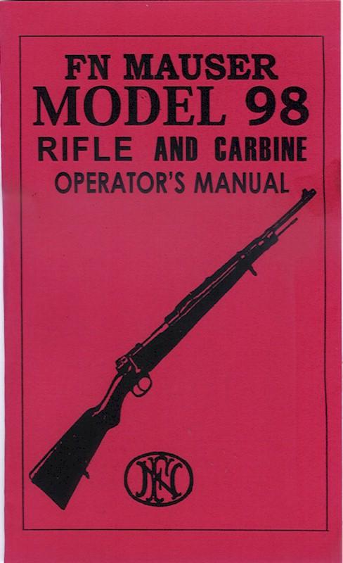 Fm Mauser Model 98 Rifle & Carbine Manual For Sale at GunAuction.com ...