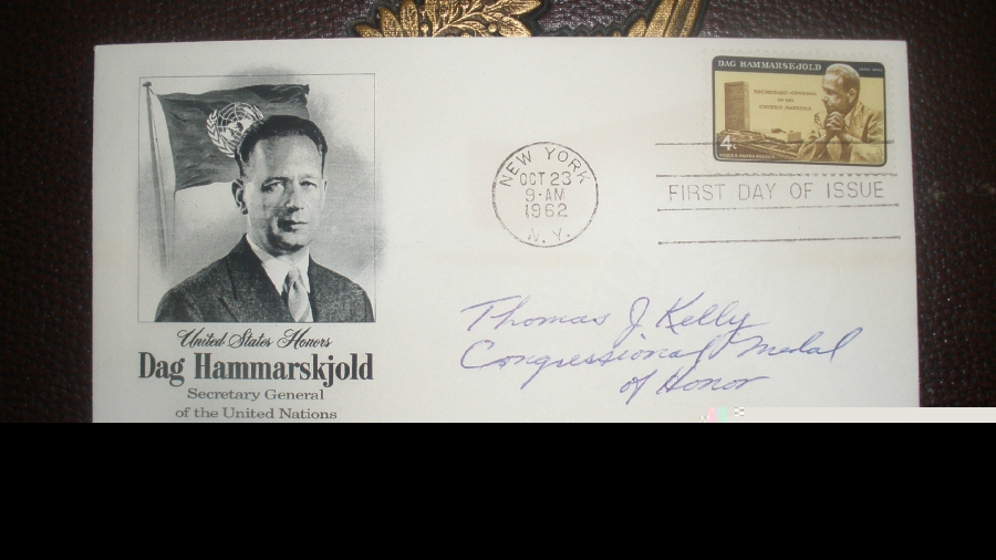 Autograph Thomas J. Kelly, Wwii Medal Of Honor Moh For Sale at ...