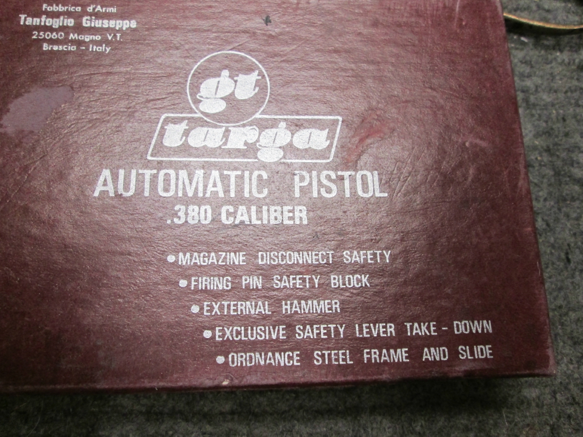 Guseppi Tanfoglio G.T. Targa Looks About Unfired. For Sale at ...