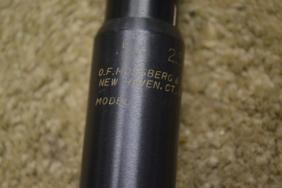 Mossberg 2.5 To 5x Power Scope. 1950 .38 Special For Sale at GunAuction ...
