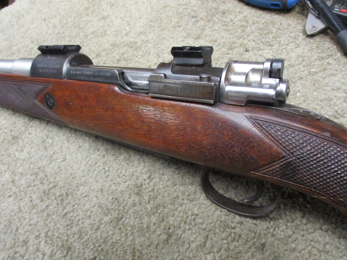 DWM EARLY CUSTOM MAUSER 20 INCH BARREL NEEDS BLUED W SHREWED BRAKE ...