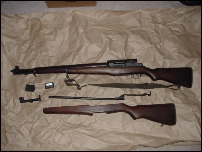 U.S. Military Springfield M1 Garand 30.06 W/Scope Mount Fixed To Rear ...