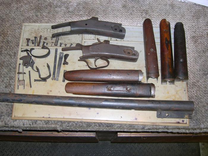 Lot of Old Shotgun Parts