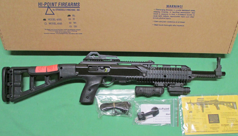 Hi-Point 4095 Carbine, Fwd Grip, Tac Light, New In Box .40 S&W For Sale ...
