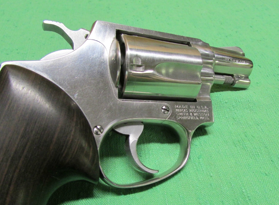 Smith & Wesson Model 60 Stainless, Action Job & Custom Wood Grips .38 ...